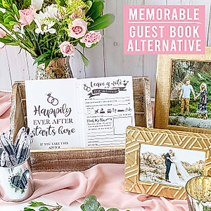 Hadley Designs 25 Wedding Advice Cards for Bride and Groom For Wedding Card Boxes For Reception, Wedding Guest Book Alternative, Bridal Shower Games For Guests, Advice for the Bride Wedding Games