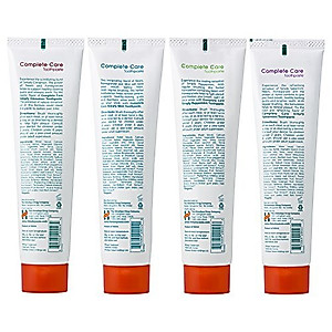 Himalaya Botanique Complete Care Toothpaste, Herbal, Variety Pack, Fights Plaque, Freshens Breath, Fluoride Free, No Artificial Flavors, SLS Free, Cruelty Free, Foaming, 5.29 Oz, 4 Pack