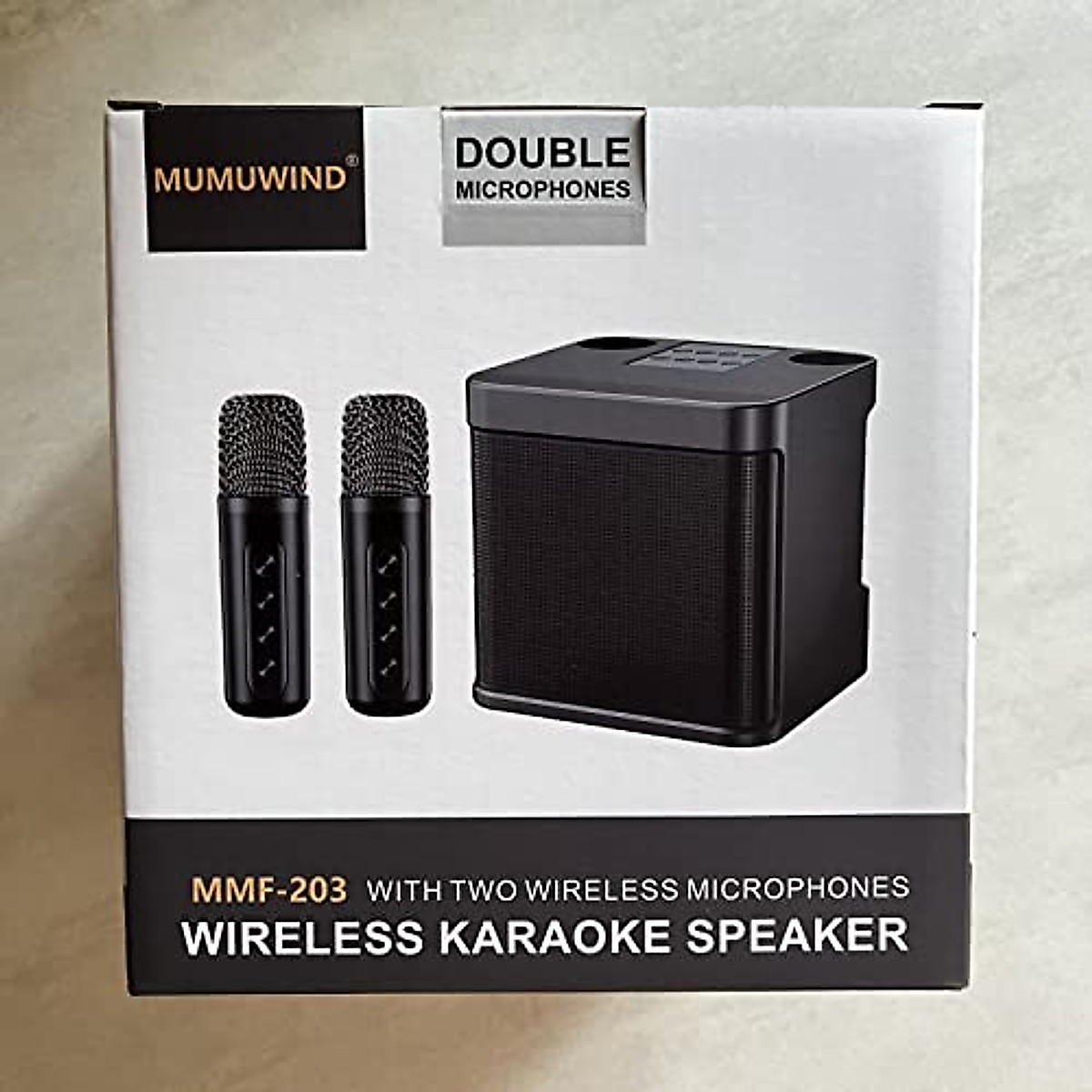 Karaoke Machine for Adults and Kids, Portable Bluetooth Karaoke Speaker for TV, with 2 Wireless Microphones PA Speaker System for Indoor Outdoor Party, Family Party Singing