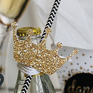 Prom - Paper Straw Decor - Prom Night Striped Decorative Straws - Set of 24