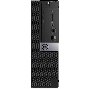 Dell OptiPlex 7050 Small Desktop Computer (SFF) | Quad Core Intel i5 (3.8GHz Turbo) | 16GB DDR4 RAM | 250GB SSD Solid State | WiFi-5G + Bluetooth | Windows 10 Pro | Home or Office PC (Renewed)