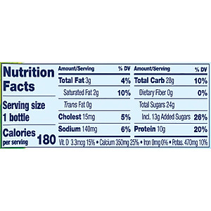 Stonyfield Organic Probiotic Strawberry Lowfat Yogurt Protein Smoothie 10 fl. oz. Bottle