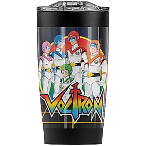 Logovision Voltron OFFICIAL Voltron Force Stainless Steel 20 oz Travel Tumbler, Vacuum Insulated & Double Wall with Leakproof Sliding Lid
