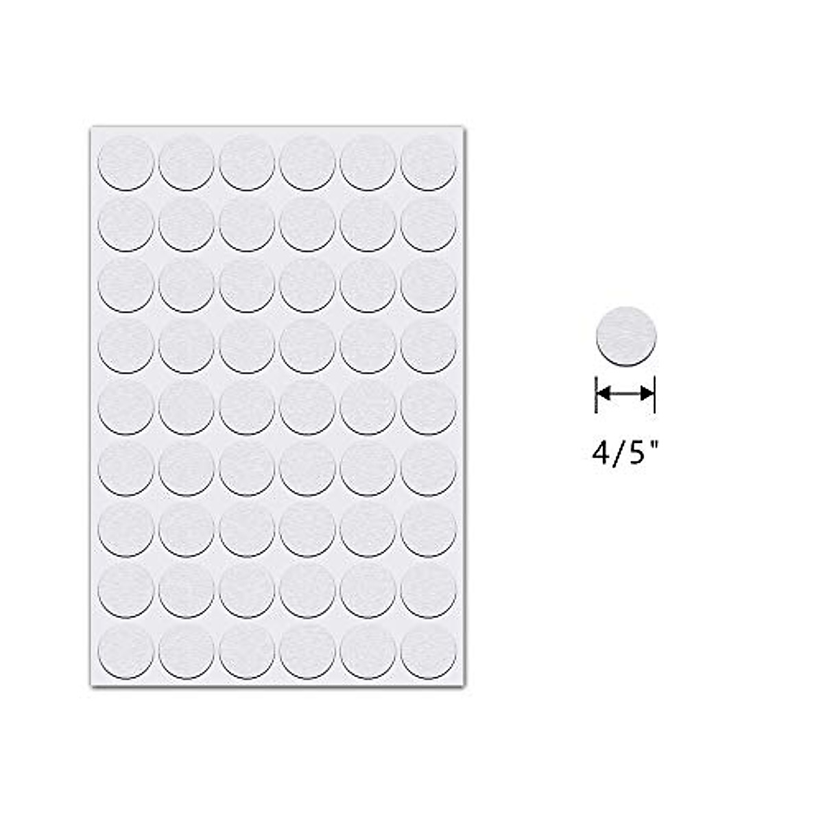 White Stickers Cover Screw Holes 21mm 324pcs Self-Adhesive Screw Hole Stickers Hole Paste Sticker for Wooden Furniture Cabinet 6 Sheets