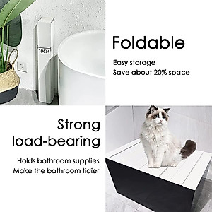 GRRICEPL Foldable Bathtub Cover, PVC Shutter Bath Lid - Dustproof Thermal Insulation, Tray Bearing 5kg - Place Wine Glasses, Books, Computers and Other Items (Color : White, Size : 160x70cm/63 x28)