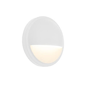 GKOLED Landscape Deck Light, Low Voltage 12V AC/DC Outdoor Patio Lighting, LED 2W Step Light, Die-Casting Aluminium with White Powder Appearance, 6 Pack