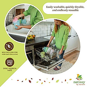 Reusable Silicone Bags, 8 Pack Leakproof Reusable Food Storage Bags, BPA free, Plastic Free Reusable Freezer Bags, Reusable Baggies for Sandwich, Silicon Pouch for Snack & Sous Vide Cooking (8-Pack, Blue color)