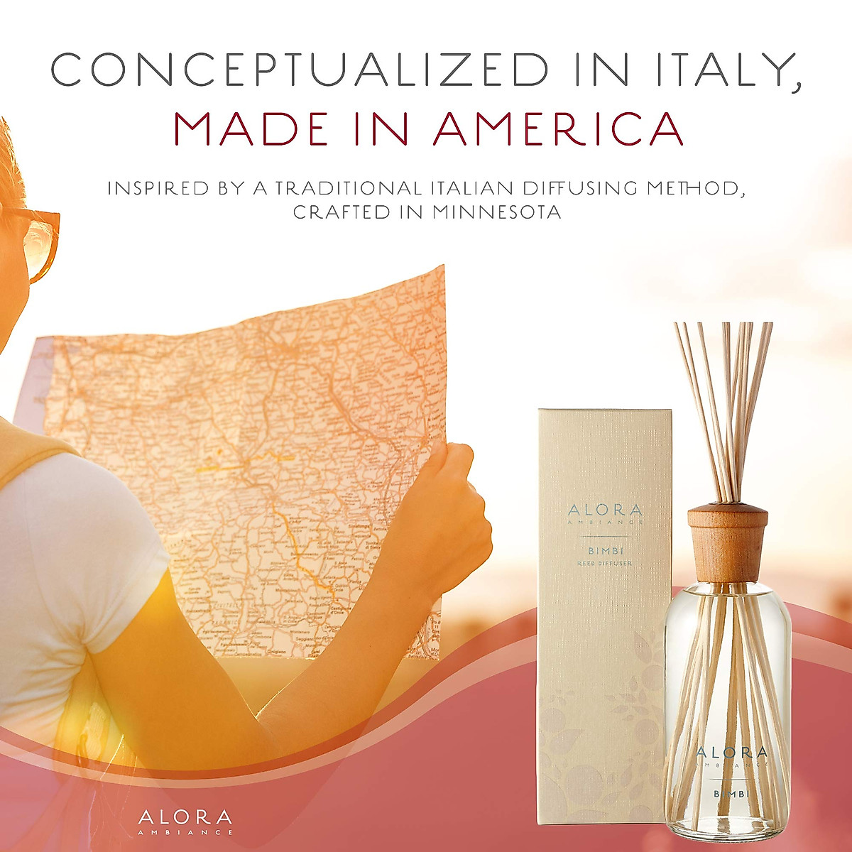 Bimbi Reed Diffuser 16oz diffuser by Alora Ambiance