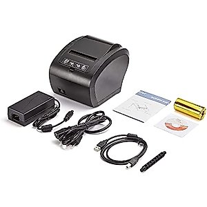 MUNBYN Bluetooth 5.0 POS Printer P047, 80mm Receipt Printer, Direct Thermal Printer with USB Serial Ethernet, Bluetooth, Android Windows PC
