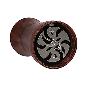 King Kut Rechargeable Wood Grain Electric Herb Spice Grinder Dry Herb Smart Grinder with 2 Herb Collection Jars 50ml 1000 mAh Portable Herb Grinder