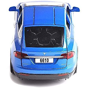 1:32 Scale Car Model X90 Tesla Alloy 1/32 Diecast Model Car w/Sound & Light Pull Back Model Mini Vehicles Toys for Kids Gift Tesla Lovers Collection