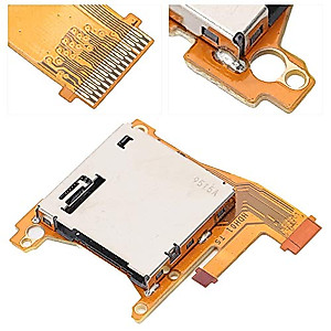 CHENQIAN Game Card Slot for Switch Lite Game Console with Mainboard Replacement Repair Parts Yellow