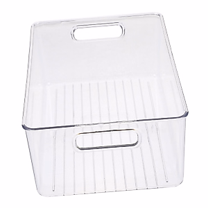 Hoement Home Gadgets Box Box Storage Basket Without Lid Storage Box Books Storage Rack Refrigerator Container The Pet Plastic Containers