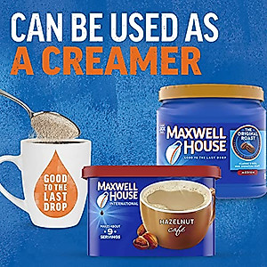 Maxwell House International Hazelnut Cafe-Style Beverage Mix, 9 oz Canisters (Pack of 4)
