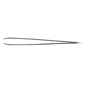 Silver Tone Stainless Steel Long Tweezers for Eyebrows 3.5 Inches Nice and Deft