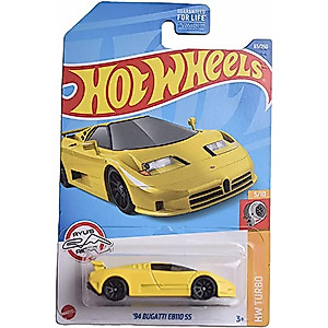 Hot Wheels '94 Bugatti EB110 SS, Turbo 5/10, Yellow