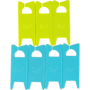 Boye Light and Medium Weight Yarn Bobbins for Knitting and Crochet, 2.625" Long, Cool Blue and Green 7 Piece