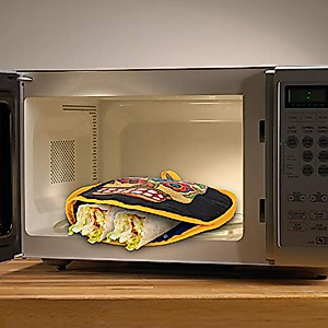 Nattork 10 Inch Tortilla Warmer -Insulated Fabric Pouch - Keeps warm for 1 hour (10", skull x 1pcs)