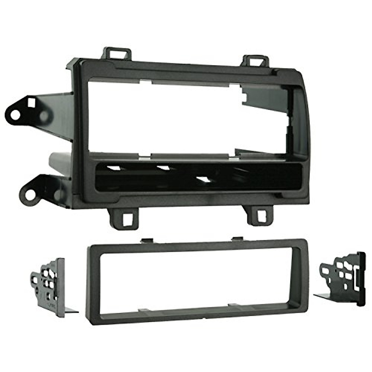 Metra 99-8224 Single DIN Installation Dash Kit for 2009 Toyota Matrix and Pontiac Vibe & Metra 70-1761 Radio Wiring Harness for Toyota 87-Up Power 4 Speaker