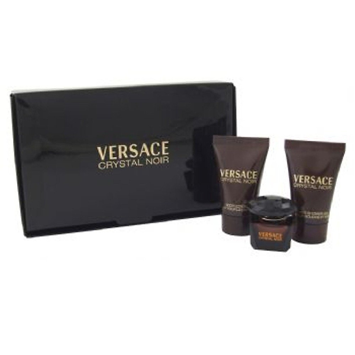Versace Crystal Noir Perfume for Women Mini EDT 3 Piece Gift Set