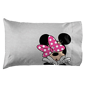 Jay Franco Minnie Mouse Faces 5 Piece Twin Bed Set (Offical Disney Product)