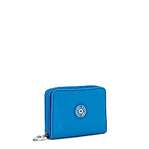 Kipling Women's Money Love, RFID Anti-Hacker Technology, Polyester Zip Closure Wallet, Eager Blue