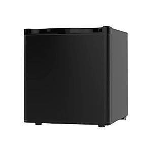 1.1 Cubic Feet Mini Freezer Countertop, Single Door Compact Upright Freezer with Reversible Door, Removable Shelves, Small freezer for Home/Dorms/Apartment/Office(Black)