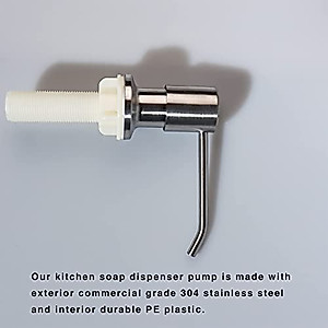 Sink Soap Dispenser Tube Kit, Soap Dispenser Pump for Kitchen Sink and Tube Kit, 40'' Tube Connects Directly to Soap Bottle, No More Refills