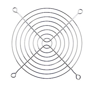 SamIdea 6-Pack 120mm/4.7” Diameter Silver Fan Finger Grill Guard Protector with Screws for Fan Protective Cover DIY Cooling Coumputer