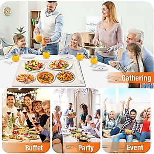 Food Warmer Electric Warming Tray: Silicone Electric Heating Tray for Buffets Party - Hot Plates to Keep Food Warm Men Portable Kitchen Serving Warming Mat Gifts for Women
