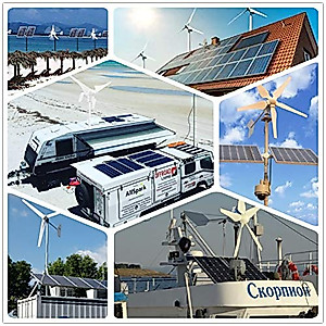 3000 Watt Solar Wind Kit Off Grid System 48V Battery Charger :20pcs 100W Mono Solar Panel + 1000W Wind Turbine Generator + 40A MPPT Charge Controller + 3000W Inverter Peak 6000W