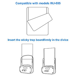 50 Packs Refill Card only, Sticky Board LFSYS Refill Cards for WJ-005