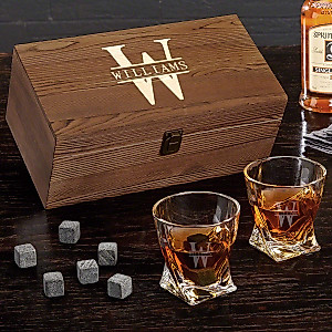 Personalized Twist Whiskey Glasses Set (Custom Product)
