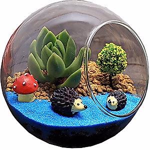 TANOMA Hedgehogs Fairy Garden Suppliers, Miniature Fairy Garden Accessories Figurines, Micro Landscape, Bonsai Craft Decor 3PCS