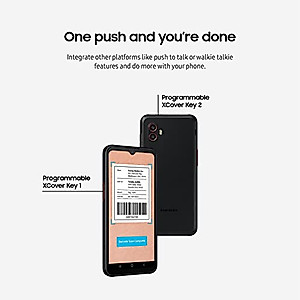 SAMSUNG Galaxy XCover6 Pro 5G | Rugged (IP68 Rated) Unlocked (Verizon, AT&T, T-Mobile, US Cellular) | Dual Sim (1 Nano + 1 eSIM) | 128GB | US Version (2022 Model) | Black (SM-G736UZKEXAA)