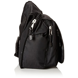 Everest Messenger Bag - Large, Black, One Size,BB005-BK