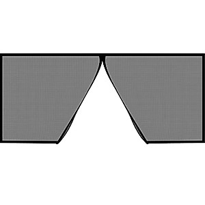 VEVOR Garage Door Screen, 18 x 7 ft for 2 Cars, 5.8 lbs Heavy-Duty Fiberglass Mesh for Quick Entry with Self Sealing Magnet and Weighted Bottom, Kids/Pets Friendly, Easy to Install and Retractable