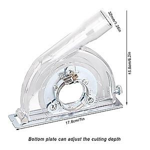 Respicefinem Angle Grinder Dust Shroud Cutting Dust Cover Grinding Shroud for 100 125 150mm Angle Grinder Amp 115 125mm Saw Disc Dust Shroud For Angle Grinder