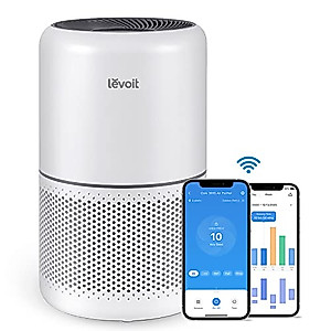 LEVOIT Air Purifiers for Home Large Room, Covers up to 1588 Sq. Ft & Air Purifiers for Home Bedroom H13 True HEPA Filter, White Noise, Smart WiFi, Auto Mode, 300S