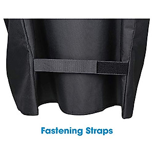 Unicook Heavy Duty Waterproof Grill Cover, Compatible with Oklahoma Joe's Longhorn Combo Smoker, Outdoor Charcoal/Smoker/Gas Combo Grill Cover, Offset Smoker Cover, Fade and UV Resistant, Black