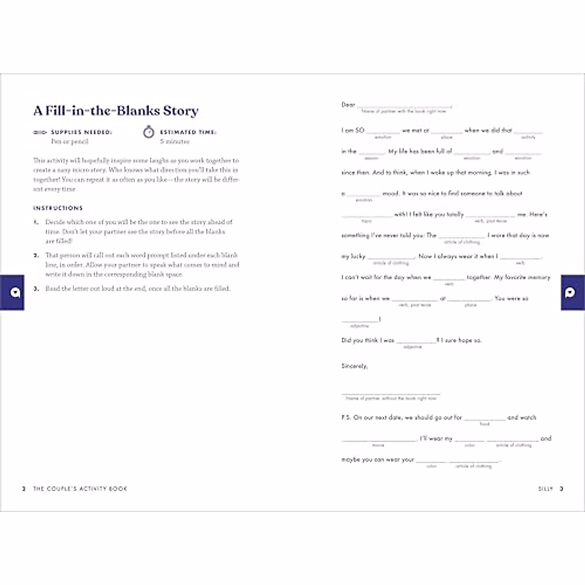 The Couple's Activity Book: 70 Interactive Games to Strengthen Your Relationship (Relationship Books for Couples)