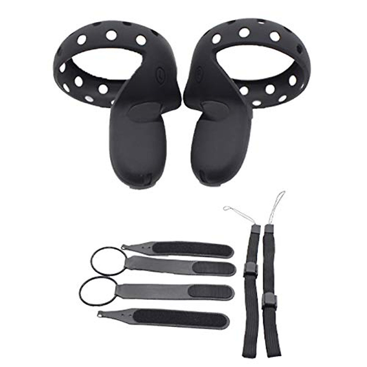 kdjsic Full Protection Knuckle Strap Silicone Case Handle Grip Strap Grip Cover for Oculus-Quest 2 Touch Controller