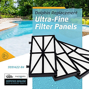 Dolphin Genuine Replacement Part — Ultra-Fine Filter Panels (4PK) — 9991422-R4