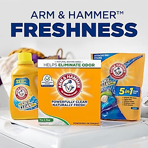Arm & Hammer Laundry Detergent, Free of Perfume & Dyes, Powder, 100 Loads, 6.16 lb