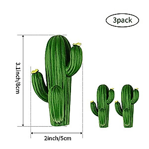 Cute Adhesive Hooks, Decorative Wall Hooks, Cactus Shaped Key Hooks for Home Apartment Entryway Decor-Wall Key Holder for Hanging Keys Purses, Double Sided Adhesive Wall Key Hooks-Green/3Pcs