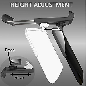 SAILEAD Sun Visor for Car - Polarized, Universal Car Visor Extender Sun Blocker, Sunglass Holder for Car Visor, Sunglasses Clip - Protects from Sun Glare, Snow Blindness and UV Rays