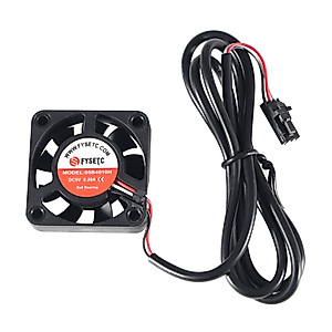 FYSETC Prusai3 MK3S+ Hotend Part Upgraded Dual-Ball Cool Blower Fan 4010 40x40x10mm DC 5V 0.2A Hot End Cooler Radiator for 3D Printer PrusaMK3 MK3S DIY Accessories -Pack of 2