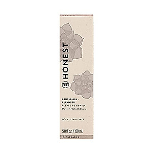 Honest Beauty Gentle Gel Cleanser with Chamomile & Calendula Extracts, Sulfate Free, Paraben Free, 5.0 Fl Oz