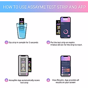 AssayMe UTI Test Strips | Accurate Urinalysis for UTI | Monitor Urinary Tract Infection | Home Test Kit for Men & Women | 3 Strips (LEU, NIT, pH) | Detect UTI