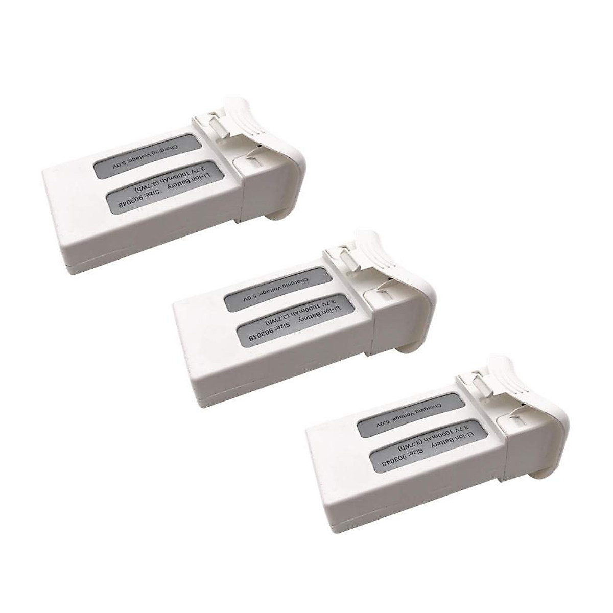 High-Performance Battery Backup 3.7V 1000mAh Lithium Battery for SJRC S20W T25 Four-axis Drone Spare Parts Remote Control Aircraft Rechargeable Battery-3PCS (Color : 3pcs)